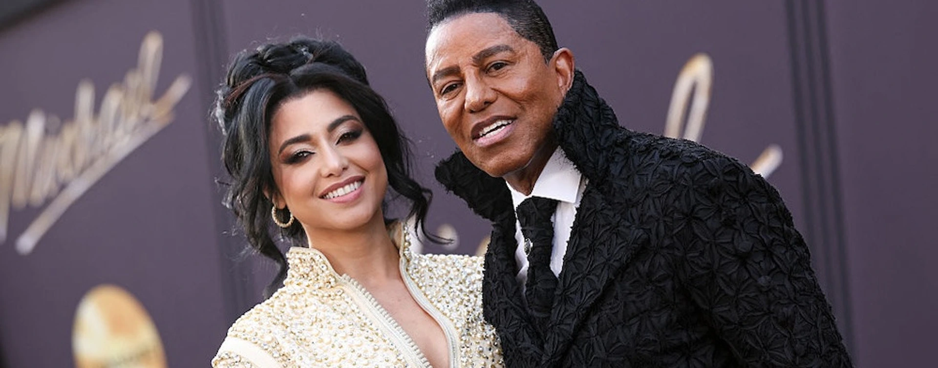 Jermaine Jackson & Maday Velazquez at 'Michael' Premiere