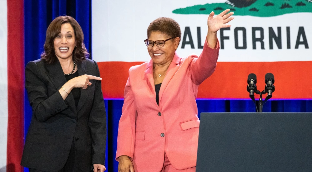 Kamala Harris to Swear in Karen Bass as First Female LA Mayor