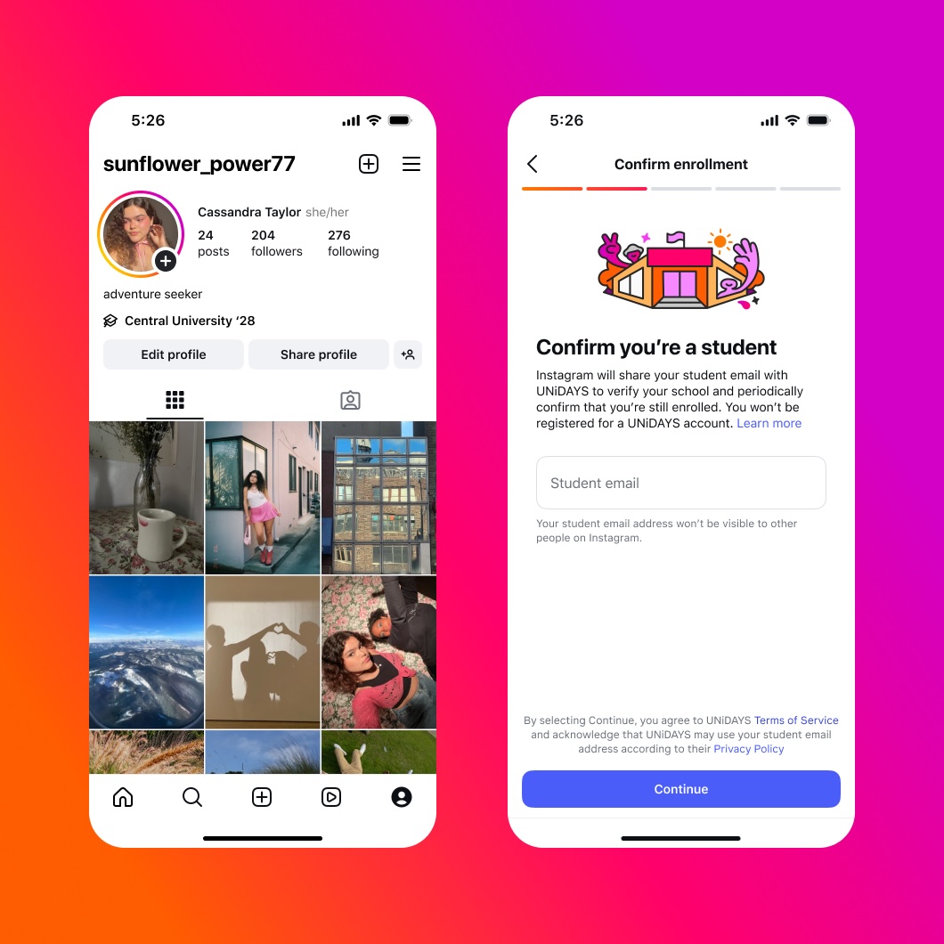 Instagram Creates Verified College Directory for Students